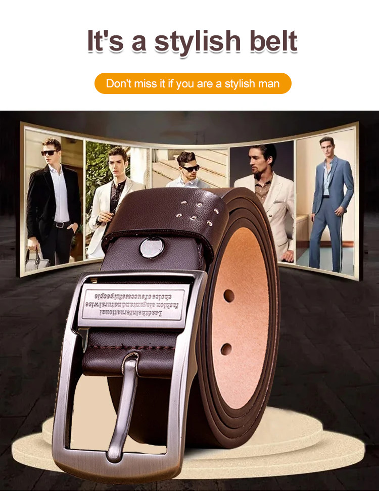 🔥SG Hot🔥First-layer pure cowhide🏅Belt Man Leather/High-grade genuine ...