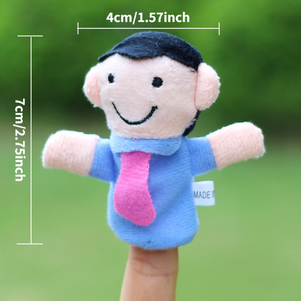 Mini Finger Puppets Set 6 People Family Members Finger Puppets Toys ...