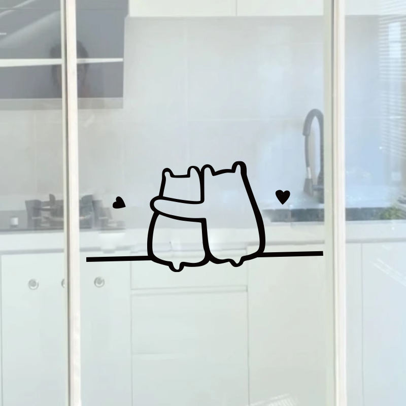 ~~ Ready * STOCK~Bedroom Door Kitchen Balcony Glass Door Window Sticker ...