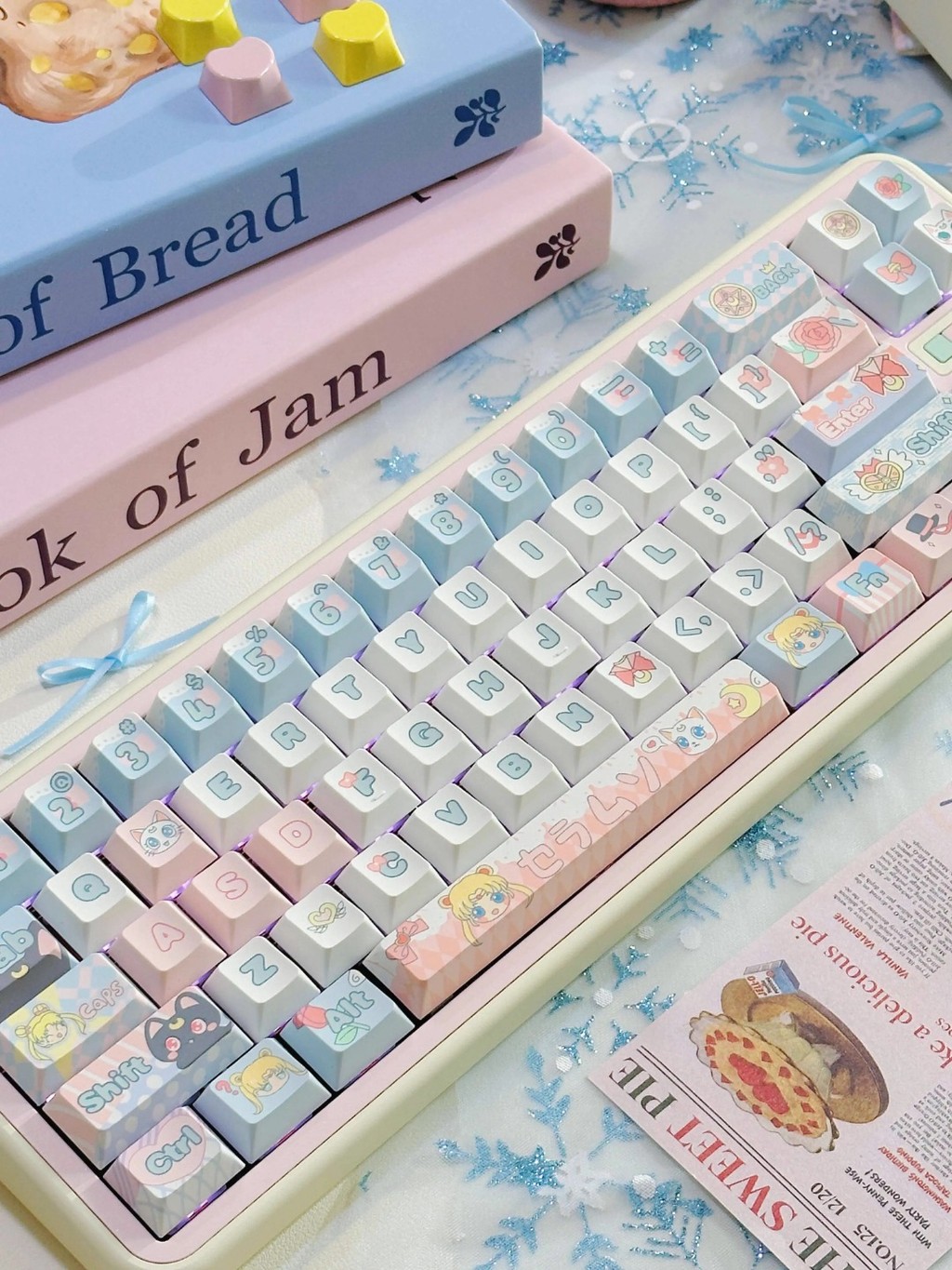 Pretty Soldier Sailor Moon Keycap Cherry Profile 130 Keys PBT Dye ...