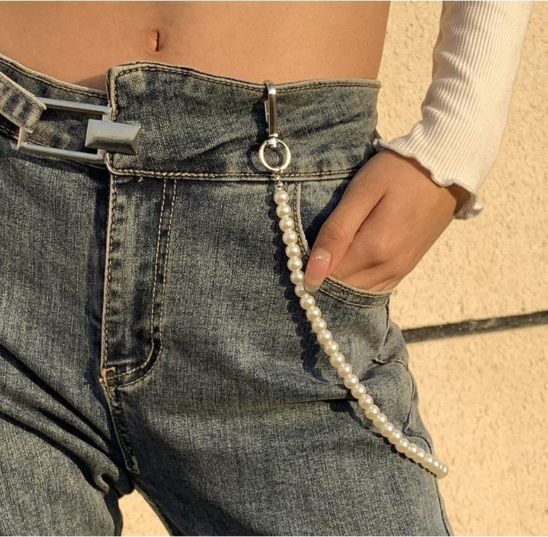 Punk Multi-layered Pants Chains for Men Women Cross Butterfly Hollowed ...