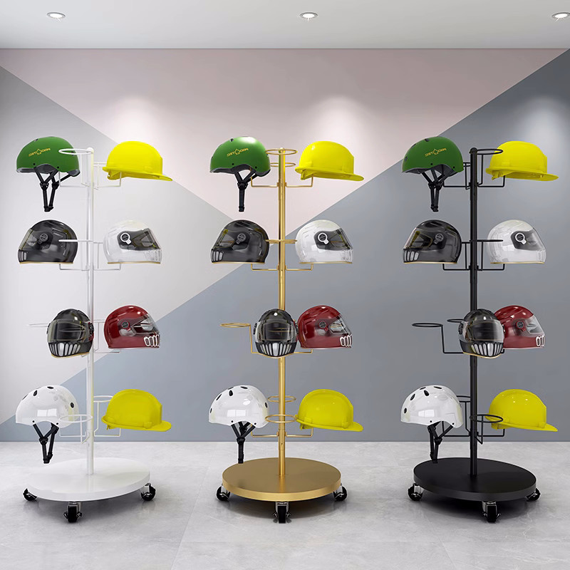 Motorcycle Helmet Display Helmet Floor Rack Workshop Site Hatstand Sun ...