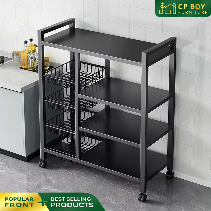 Sr Kitchen Storage Rack Storage Rack Floor to Floor Multi-layer ...