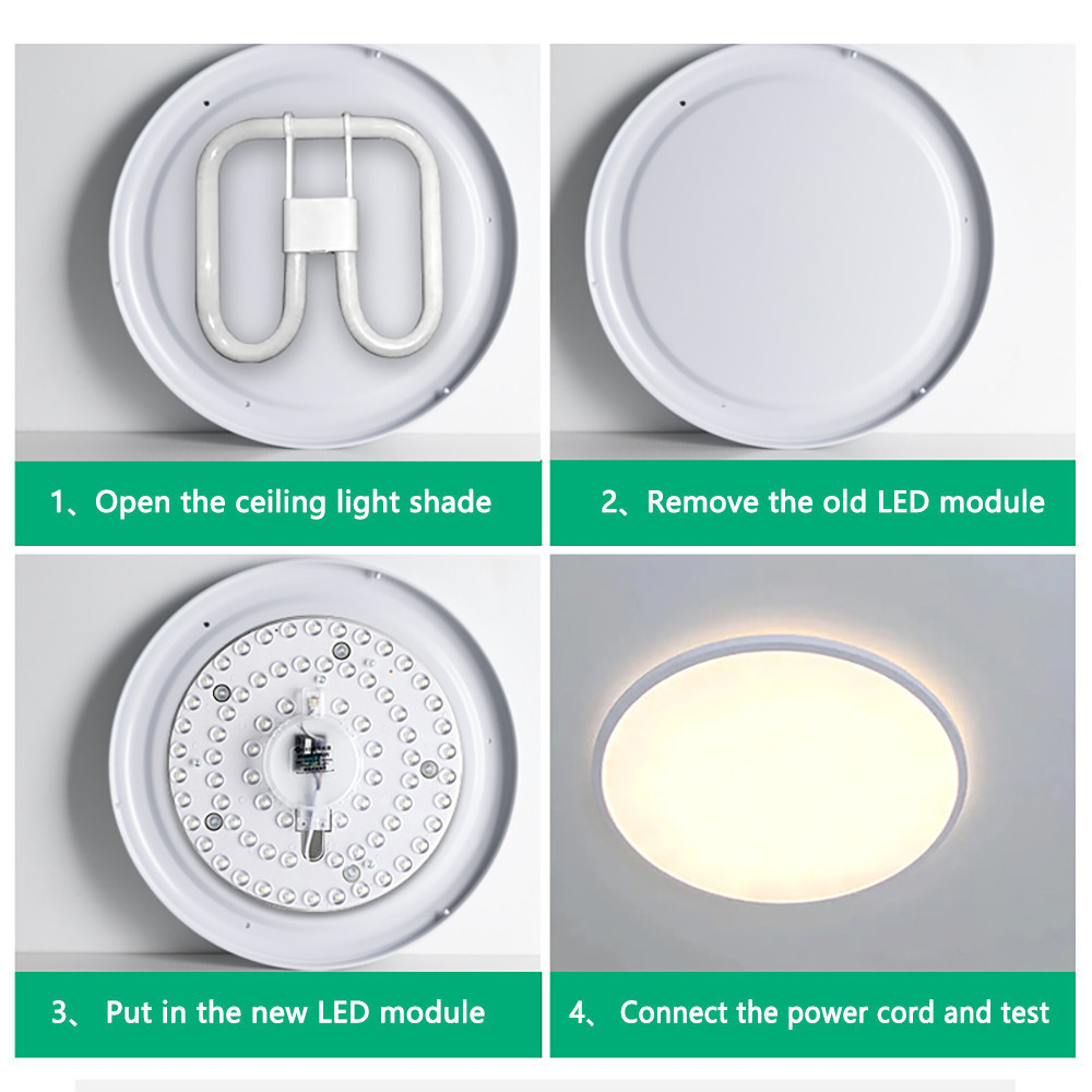 Ceiling Light LED Module 220V-240V Round LED Panel Light 12W 18W 24W ...
