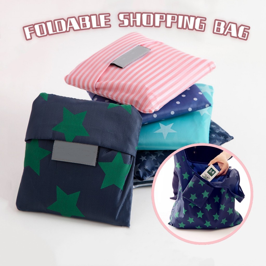 Folding Shopping Bag Eco Recycle Bag Handbag Waterproof Foldable ...