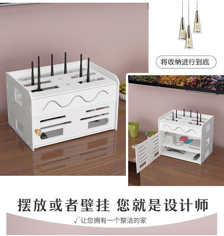 READY STOCK router rack Storage rack Home wifi rack wall wifi router ...