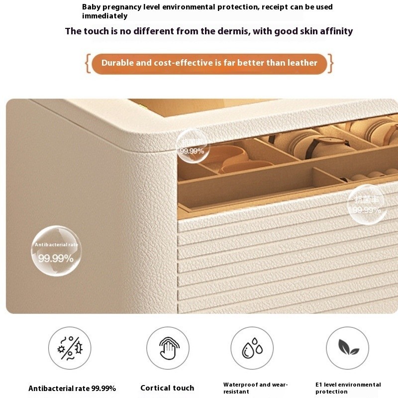 Of Luxury Chest Drawer Light Italian Bucket Cabinet Storage Integrated ...