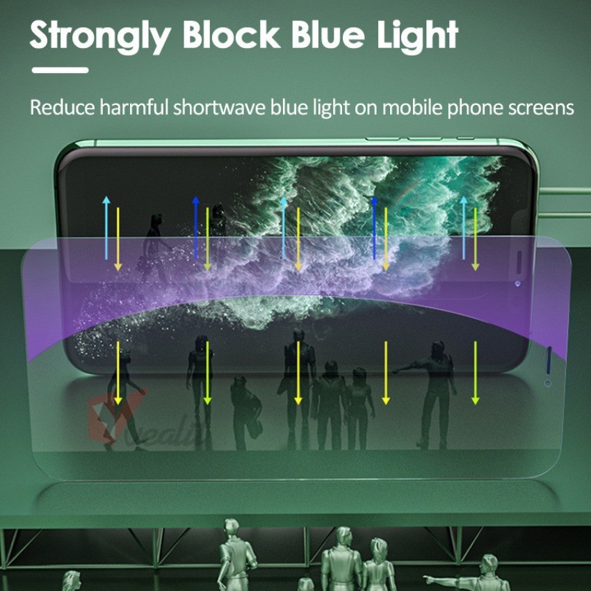 Anti Blue Light Matte Tempered Glass For iPhone 17 17e 16e 16 15 14 13 ...