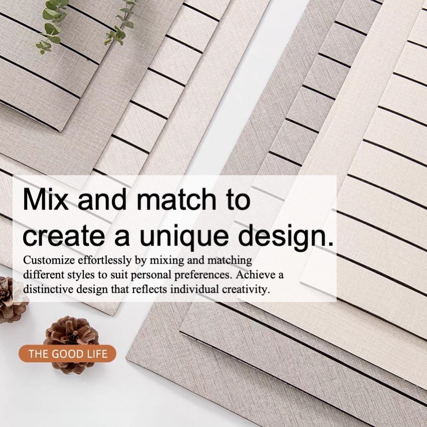 [Local Seller] Wall Adhesive Roll Fluted Wallpaper Sticker Easy ...