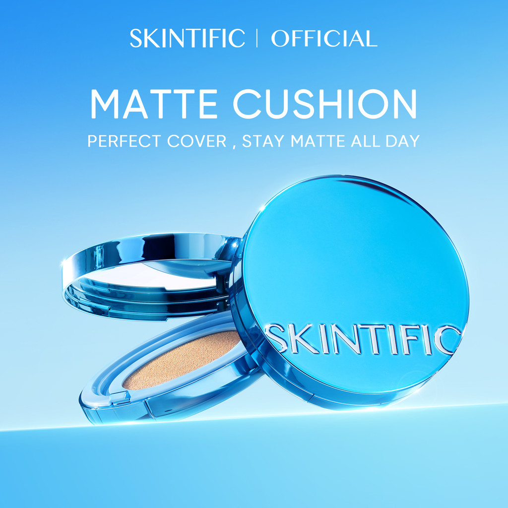 SKINTIFIC TWC powder 9g TWC powder+Matte Cushion Foundation Set/Gold ...