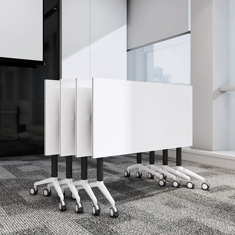 LAQ Foldable Standing Desk Office Table With Wheels Foldable Standing ...