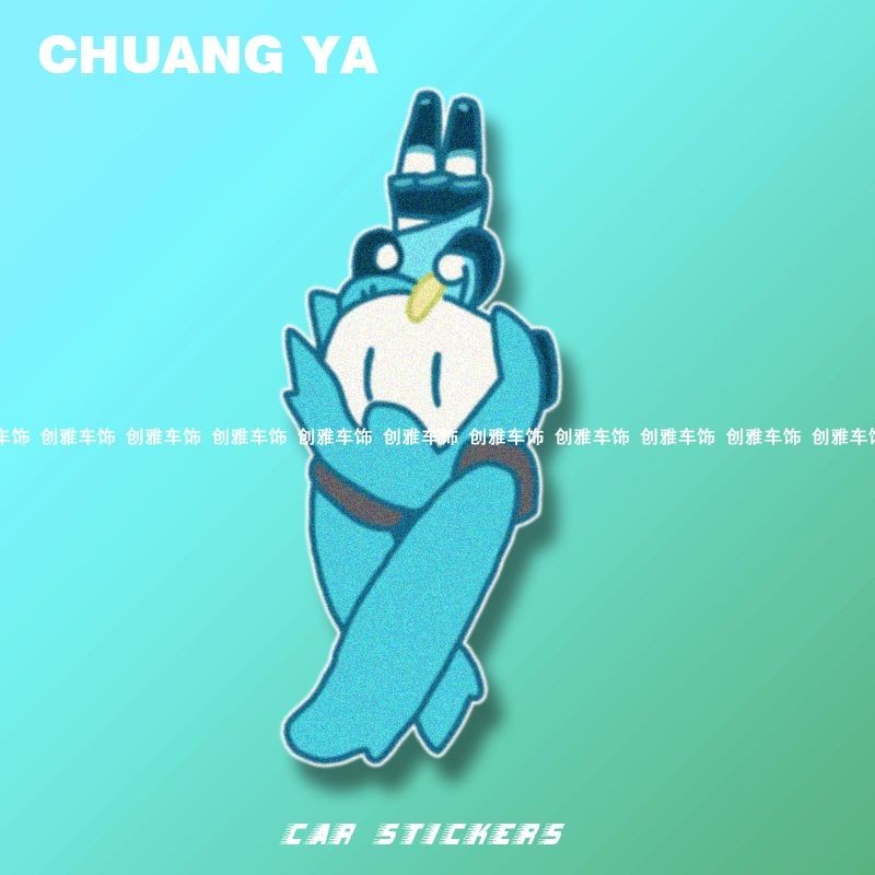 [Creative Stickers] Two-Dimensional Inverted Hatsune Miku Cartoon Funny ...