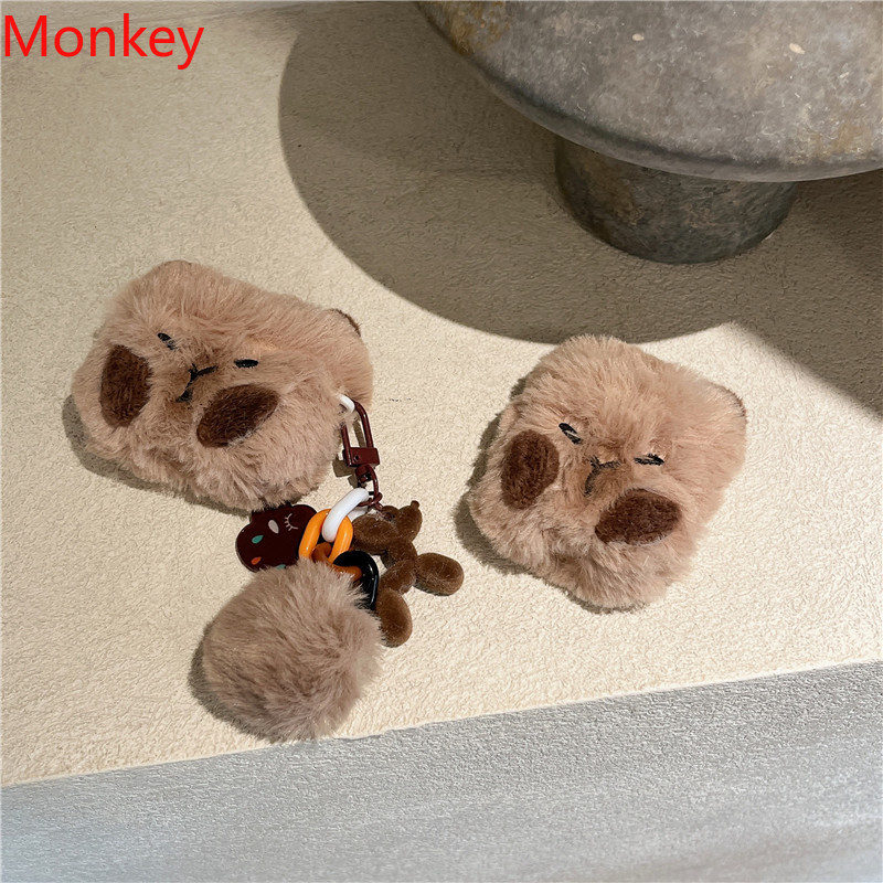 Ins Korean Cute 3D Capybara Earphone Protective Cases For Airpods 4 3 1 ...