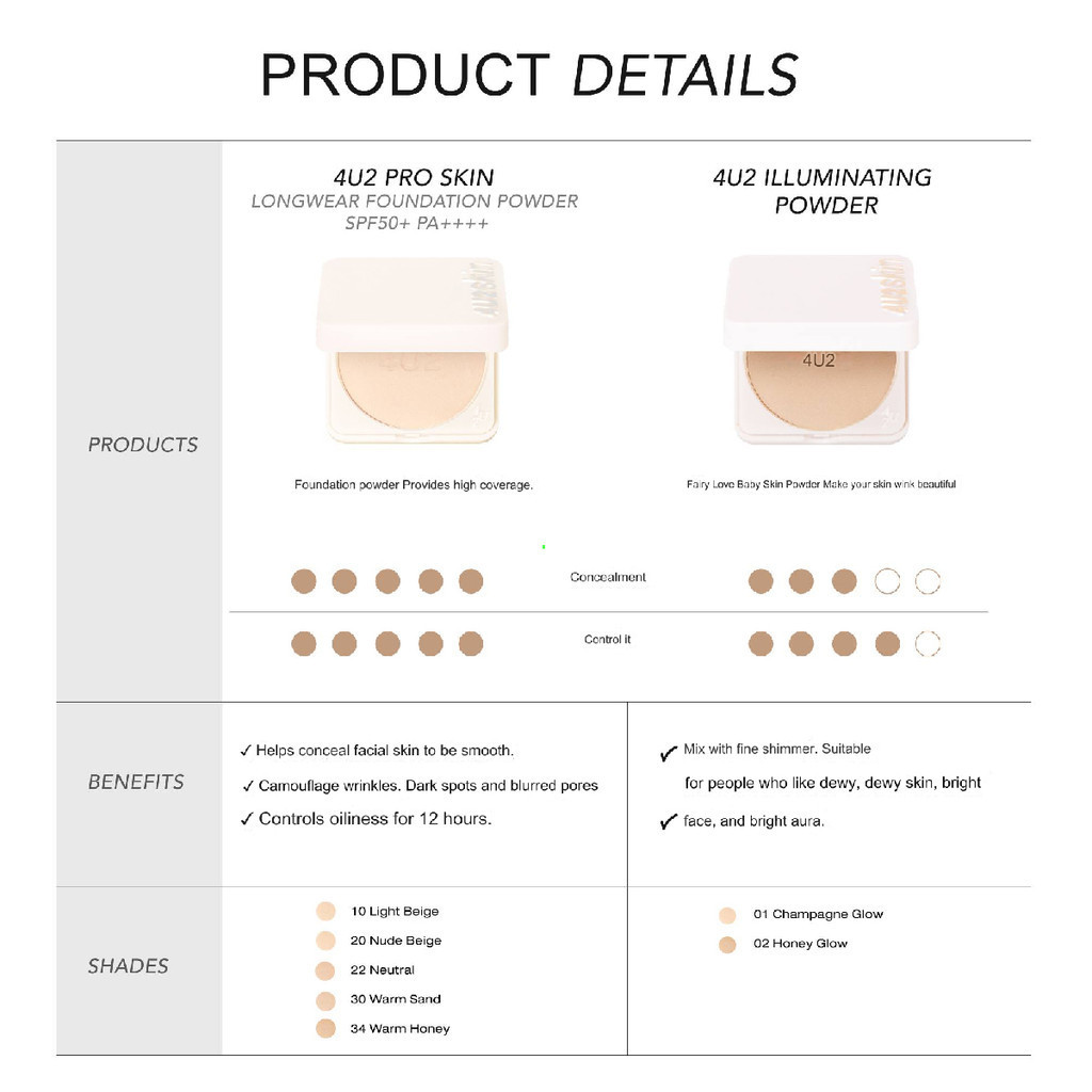 [4U2] 🇸🇬 Illuminating Powder Glowy Finish | Oil Control | Vegan ...
