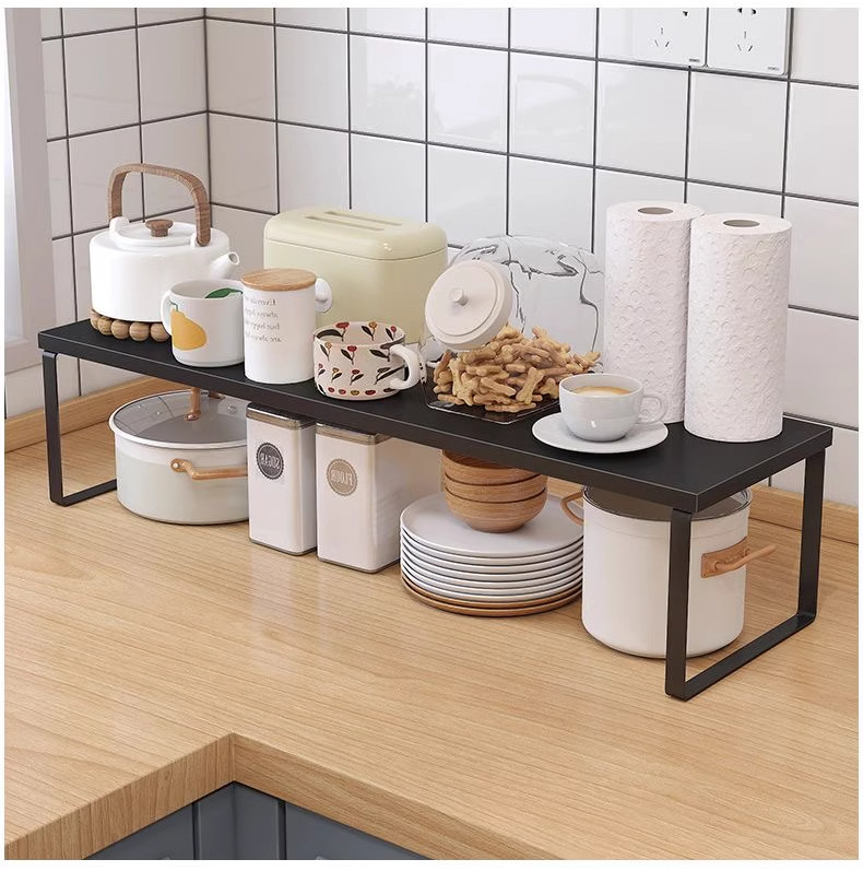Kitchen Desktop Shelf Table Top Layered Storage Partition Shelf ...