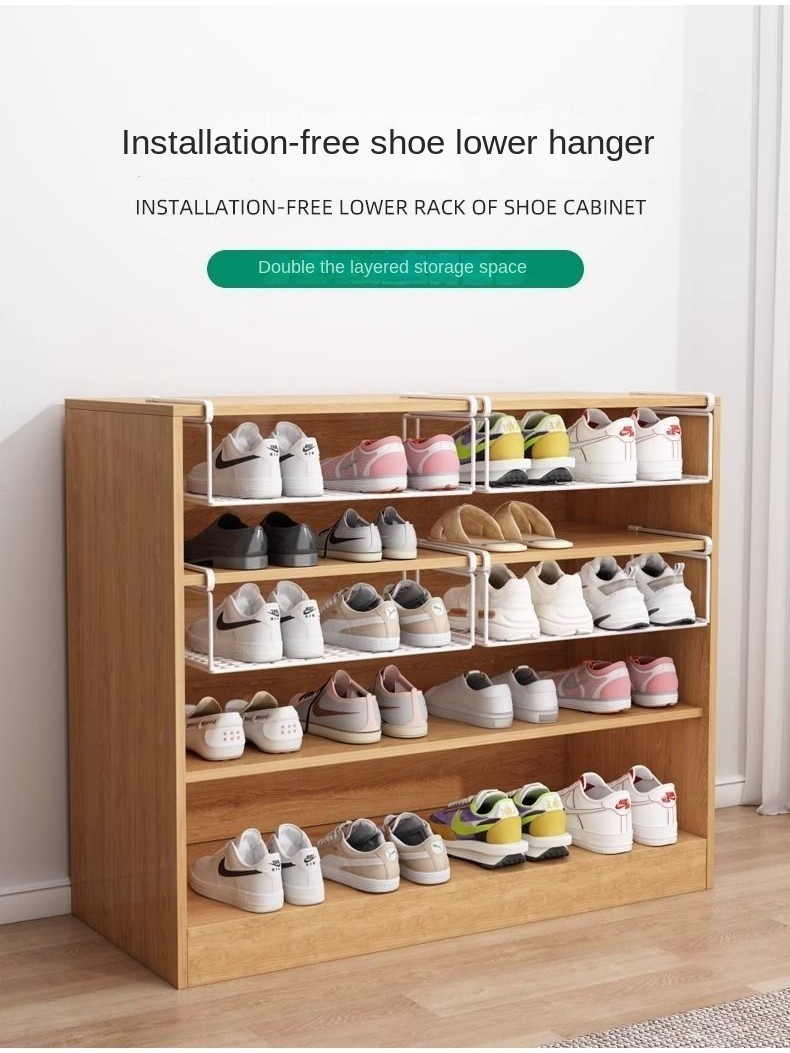 Layered Shoe Rack Household Shoe Cabinet Partition Artifact Space ...