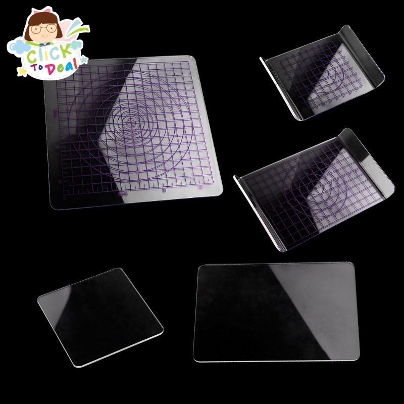 Clay shaping U Shape Acrylic Press Board with Scale | Akrilik Papan ...