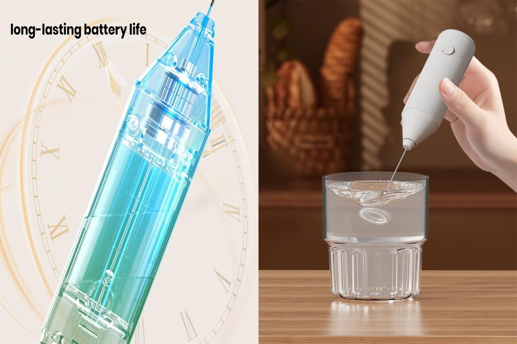【BH】 Stainless Steel Mixer Rust-resistant Hand Mixer Portable Hand ...