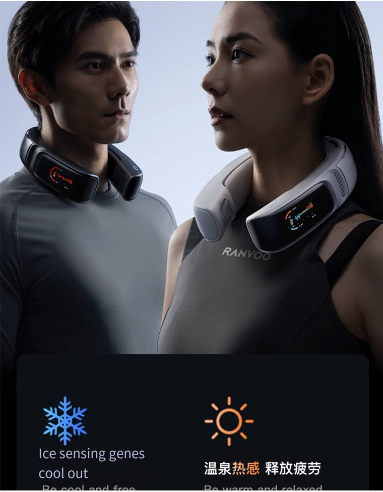 Original Ranvoo Aice3 Neck Hanging Air Conditioning Intelligent Semiconductor Cooling Neck ...