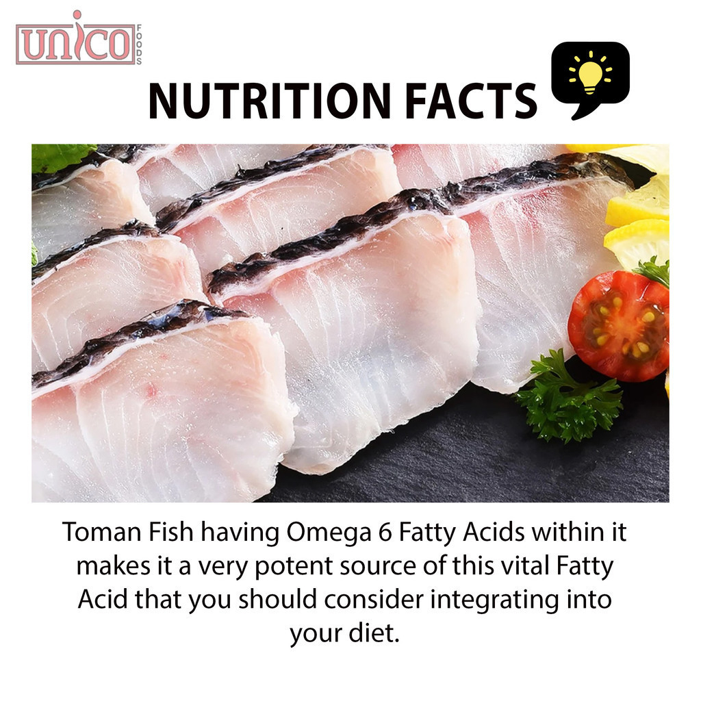 [UNICOFOODS] Toman Fish Sliced Fillet (1kg) | 多曼鱼片 | Shopee Singapore