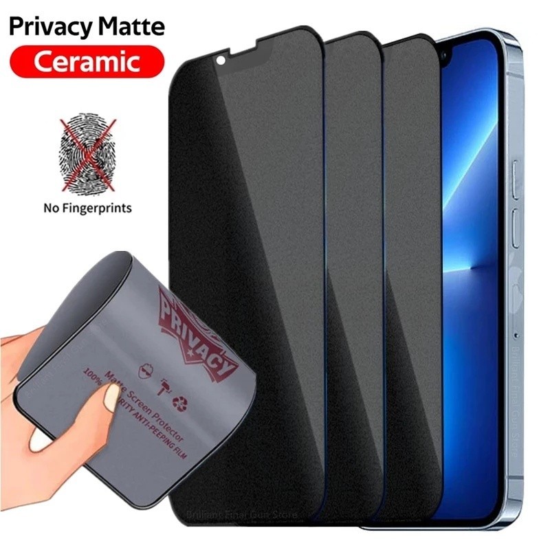Ceramics Matte Anti Spy Privacy Screen Protector For Samsung Galaxy ...