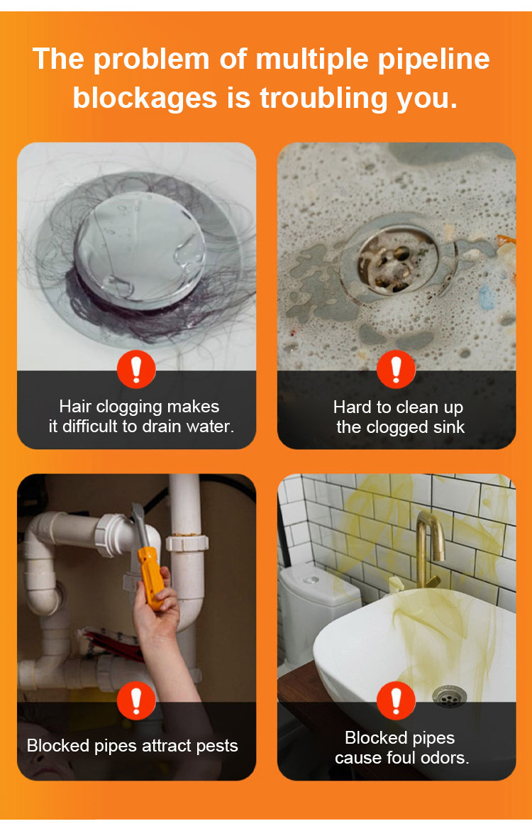 🎈HOT🎈[Kitchen/Bathroom Pipe Unblocker/Deodorizer,Strong Remove Stubborn ...