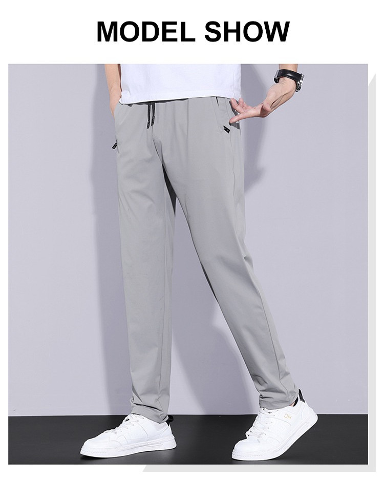 🎈HOT🎈[Summer Comfort Soft Loose Ice Silk Casual Pants,Stretch Slim-fit ...