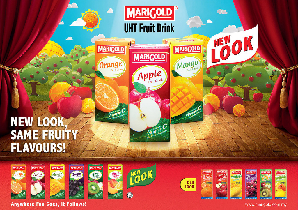 MARIGOLD Fruit Drink Mango 250ML X 24 (TETRA) | Shopee Singapore