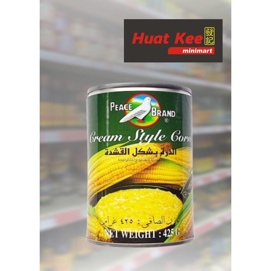 Peace Sweet Cream Corn 425g 白鸽-玉蜀黍(酱) | Shopee Singapore