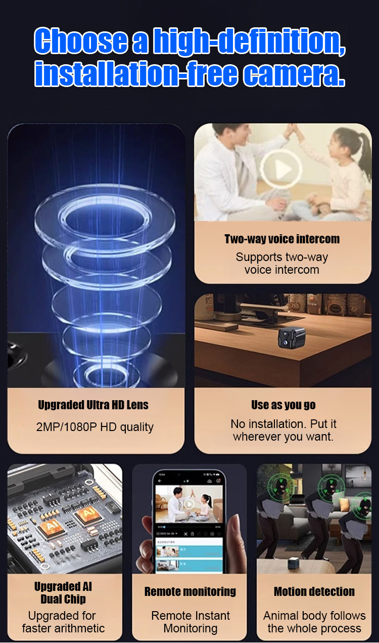 🎈HOT🎈[Ultra-wide Angle Wireless Smart Monitor Camera,Long standby ...