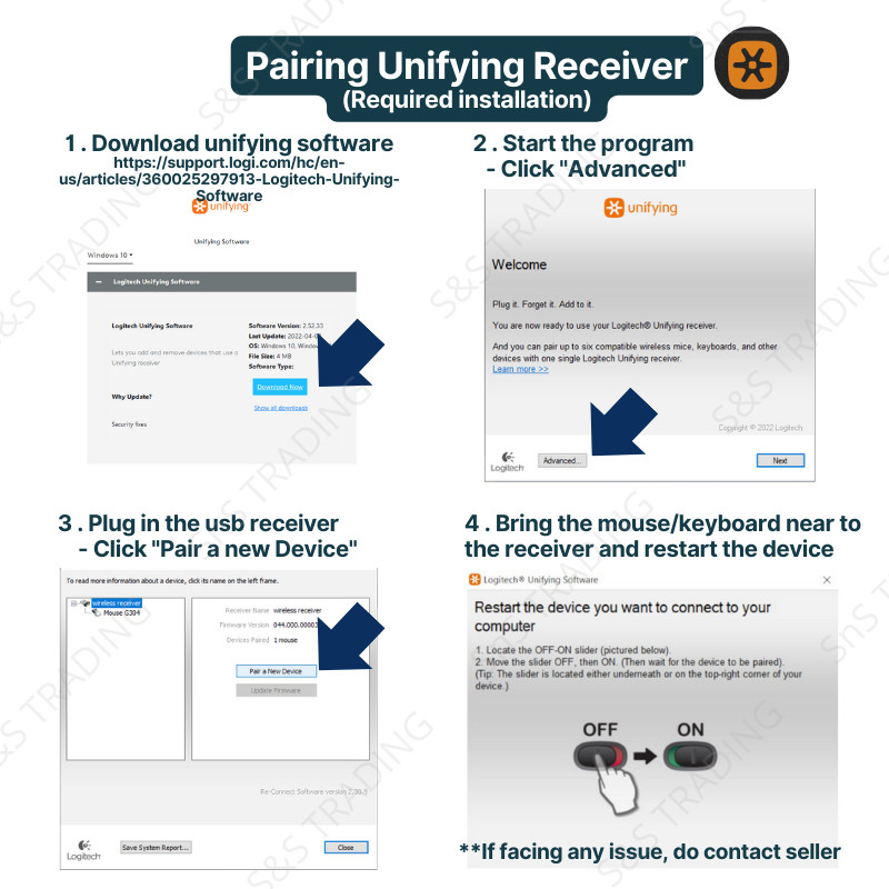 [SG]USB receiver / unifying receiver / Bolt Receiver / Replacement USB ...