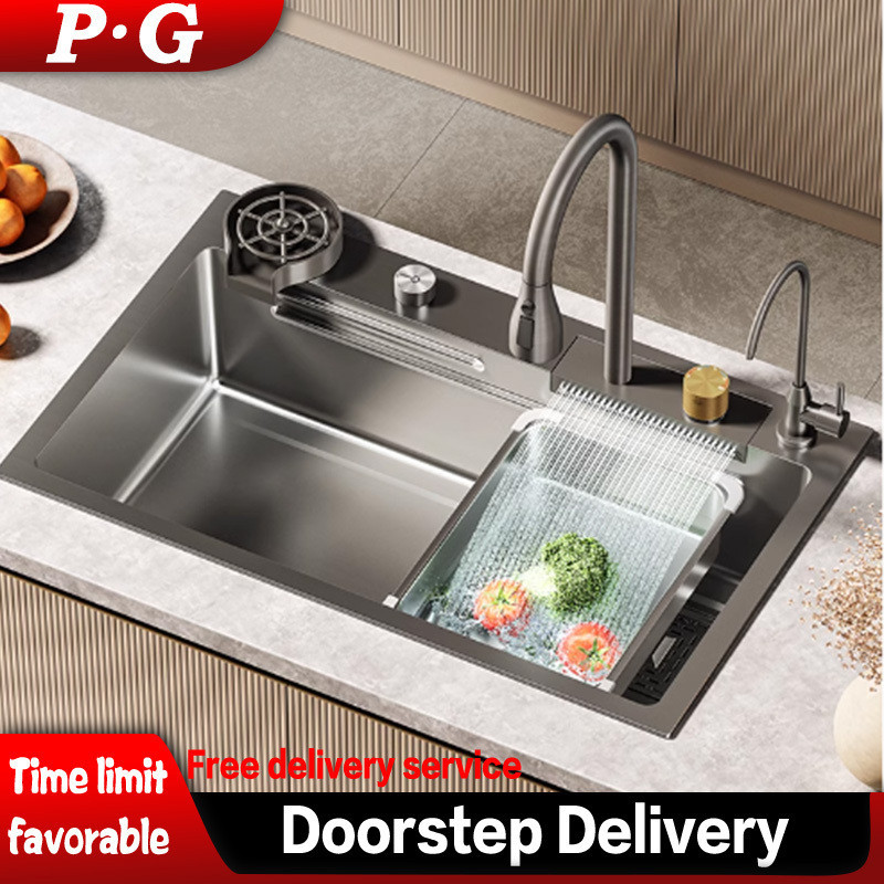 P·G Kitchen Sink Large Single Trough Sink Vegetable Washing Basin ...