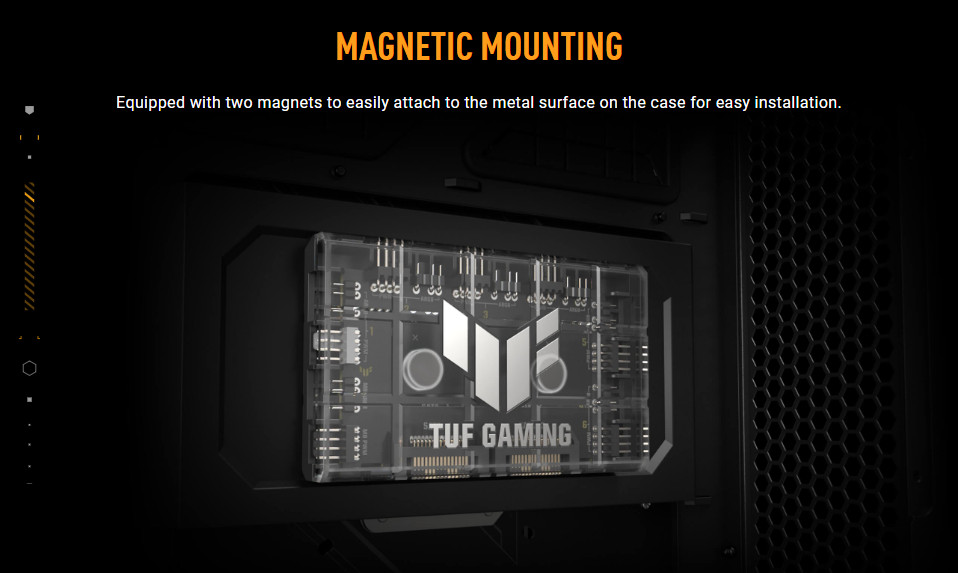 ASUS TUF Gaming ARGB PWM Fan Hub - Connect 6 Case Fans, PWM Fan & RGB ...