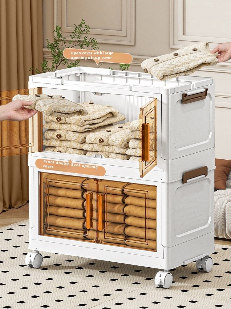 No installation shelving snack storage cabinet Household kitchen tiered ...