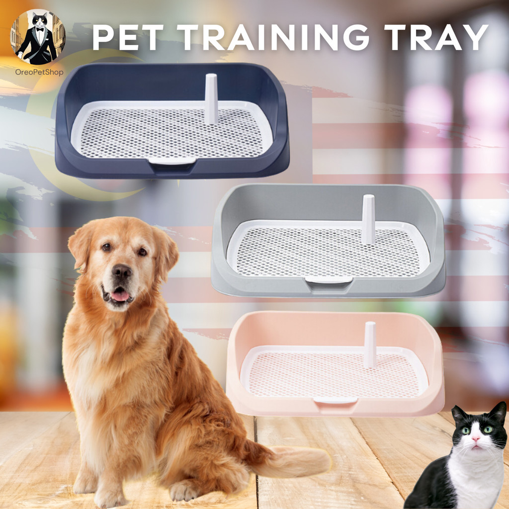 Dog Training Tray Large Potty Training Toilet Dog Litter Box with Wall ...