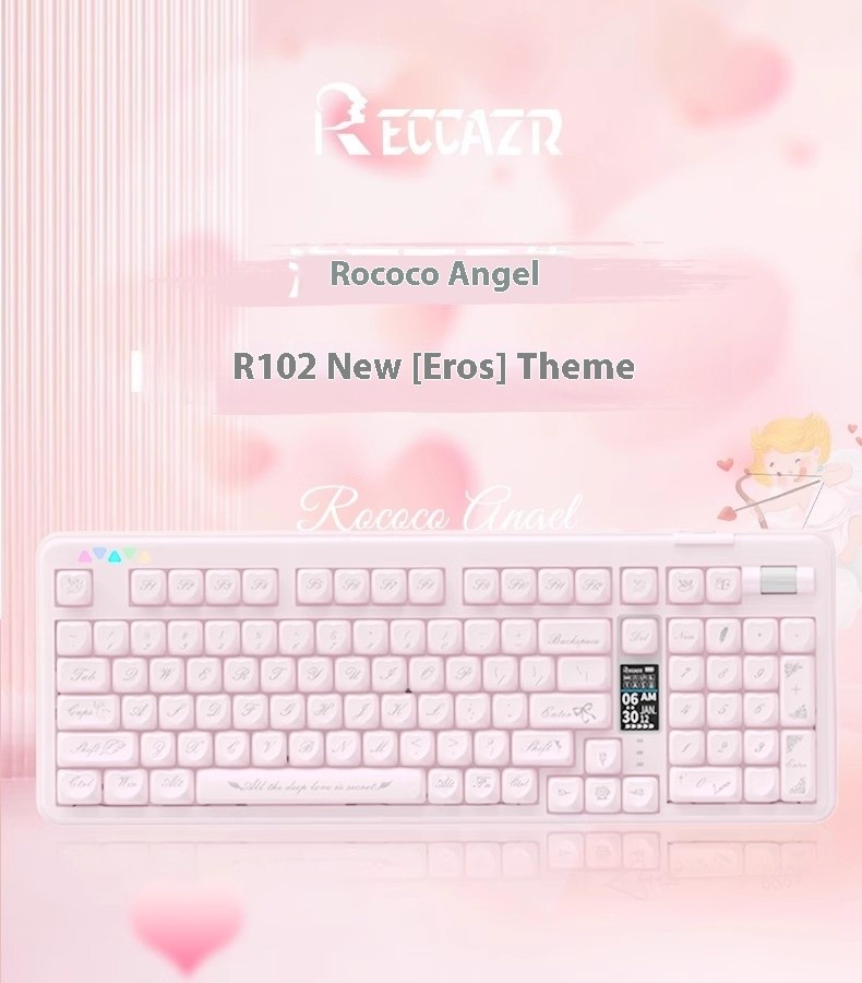 RECCAZR R1 02 Wireless Mechanical Keyboard Hot swappable RGB GASKET ...