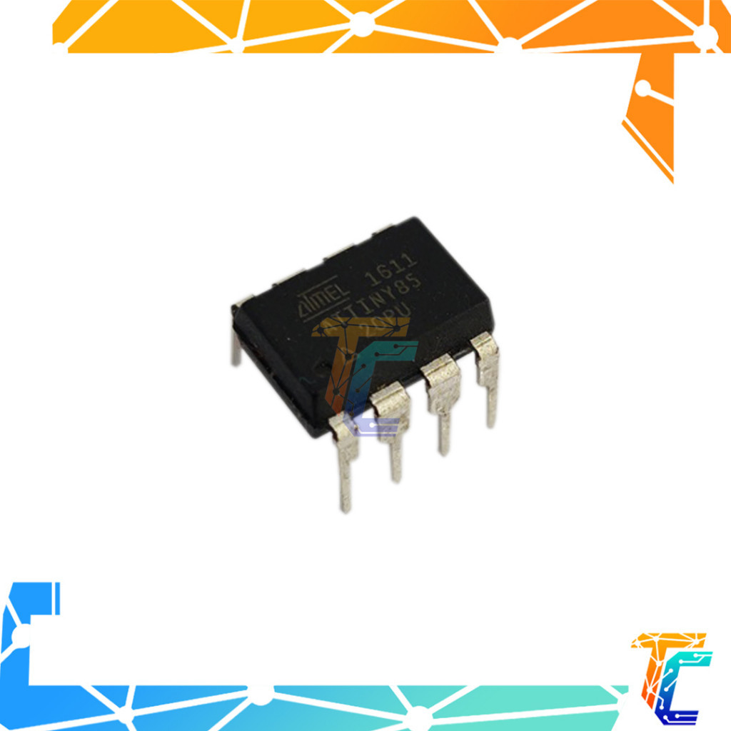 IC Chip ATTINY85-20PU ATTINY85 MCU 8BIT ATTINY 20MHZ 8 Pin DIP-8 ...