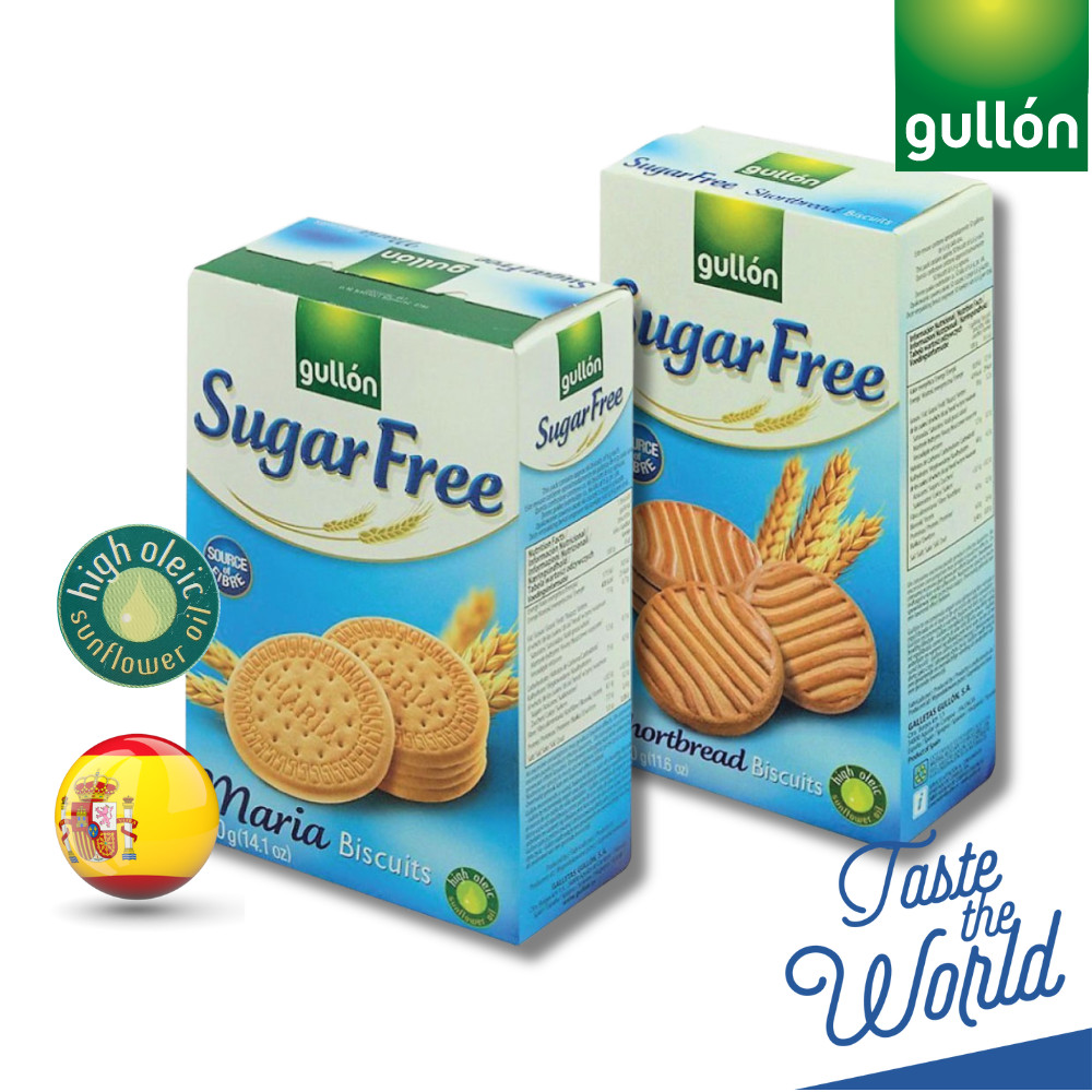 Gullon Sugar Free Maria / Shortbread Cookies (330g/400g) | Shopee Singapore