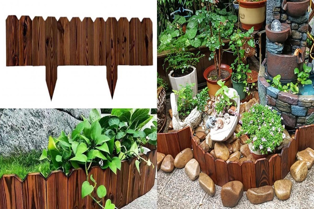 bangla| Elegant Design Fence Wood Garden Fence Flexible Garden Edging ...