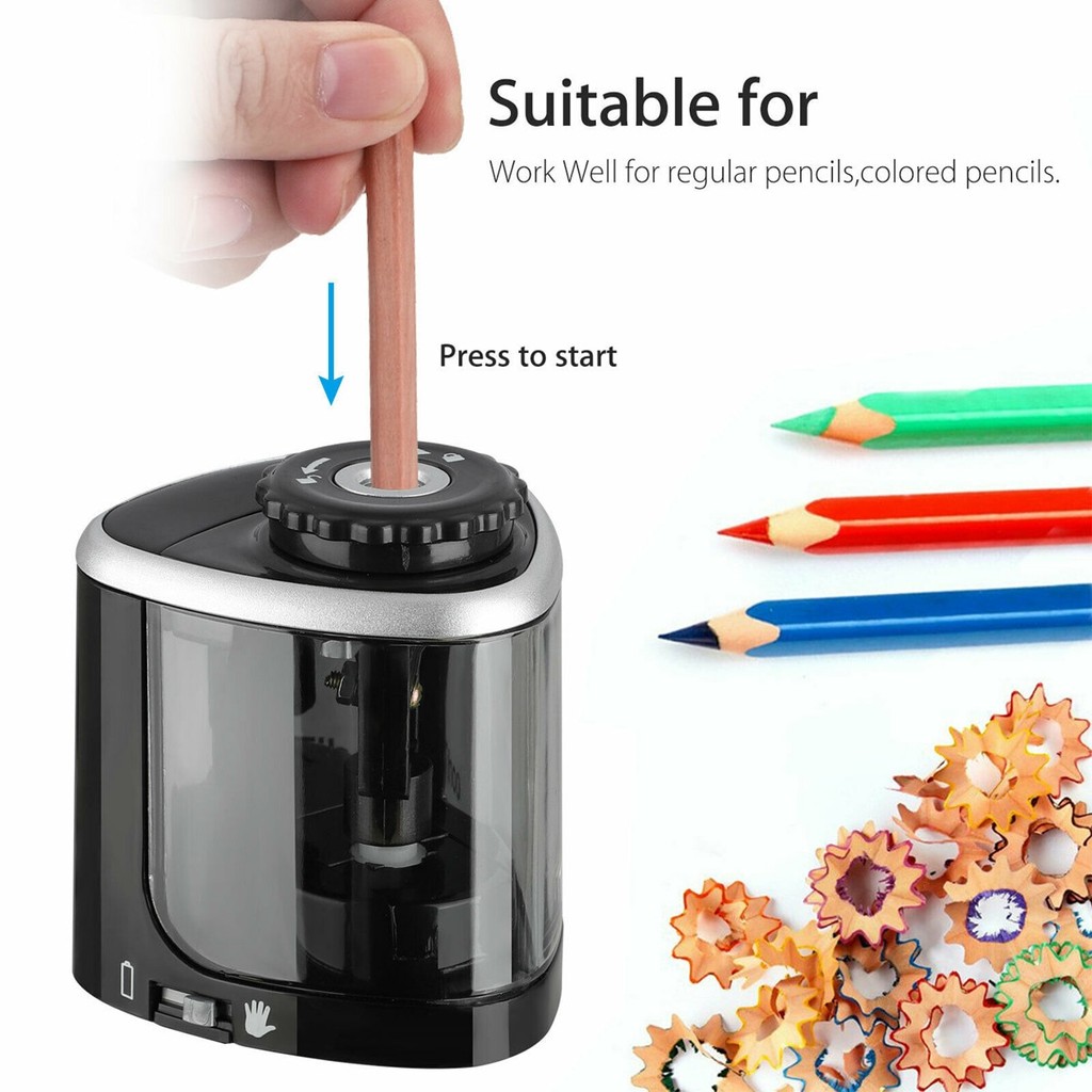 Electric Single-hole Pencil Sharpener for Quick Sharpening for 6-8mm ...