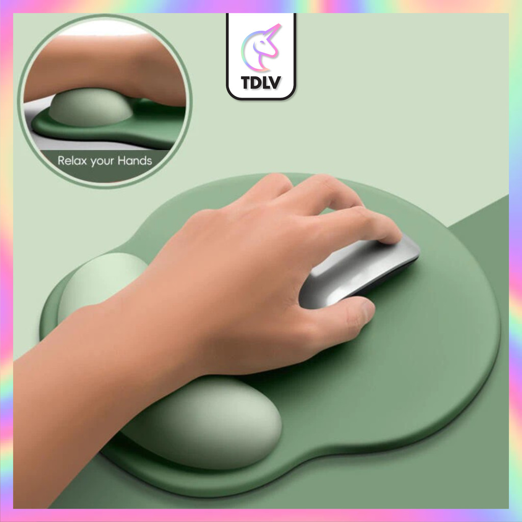 TDLV 18mm Mouse Pad EVA Support Wristband Mouse Pad Comfortable Non ...