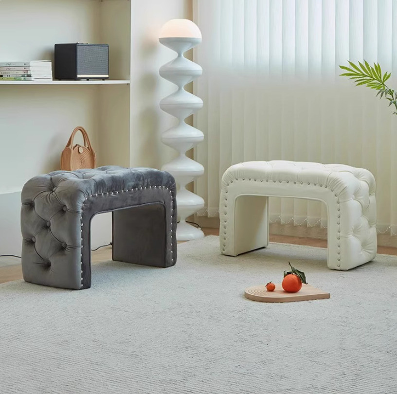 LAQ Shoe Stool 30cm Wide Entry Shoe Stool European Cloakroom Sofa Stool ...