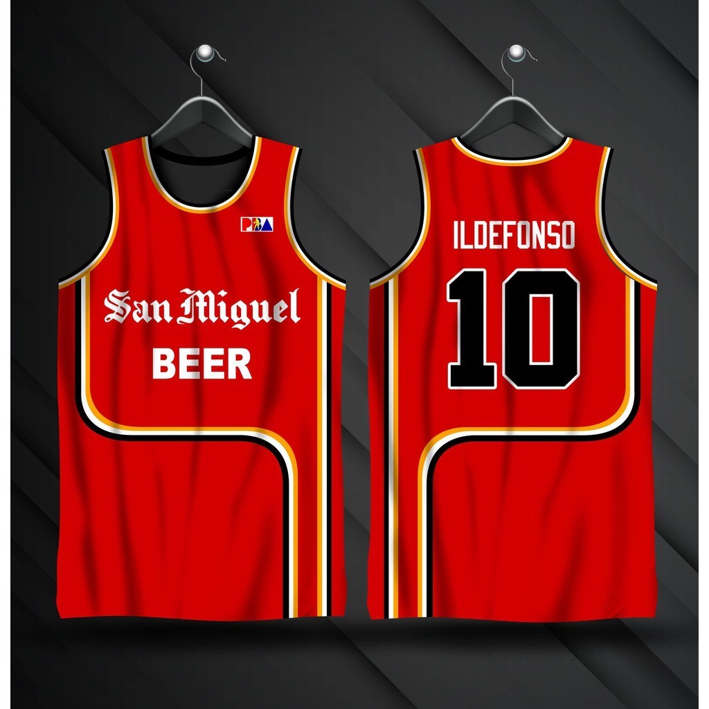 PBA RETRO JERSEY | SAN MIGUEL BEERMEN JERSEY DANNY ILDEFONSO 10 ...