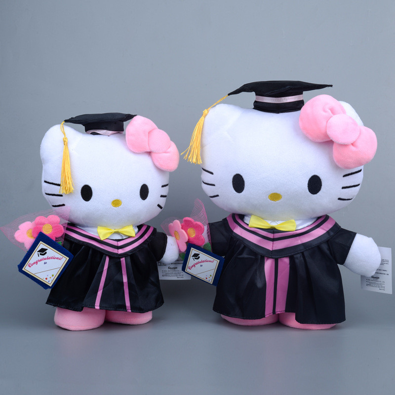 Graduation Season Sanrio Plush Doll 25CM Kuromi Melody Bachelor's ...