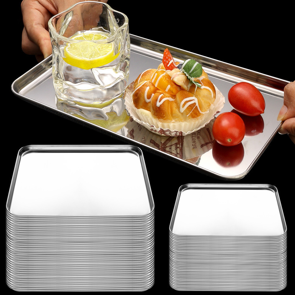 Stainless Steel Serving Trays - Food Tray - Buffet Presentation Tray ...