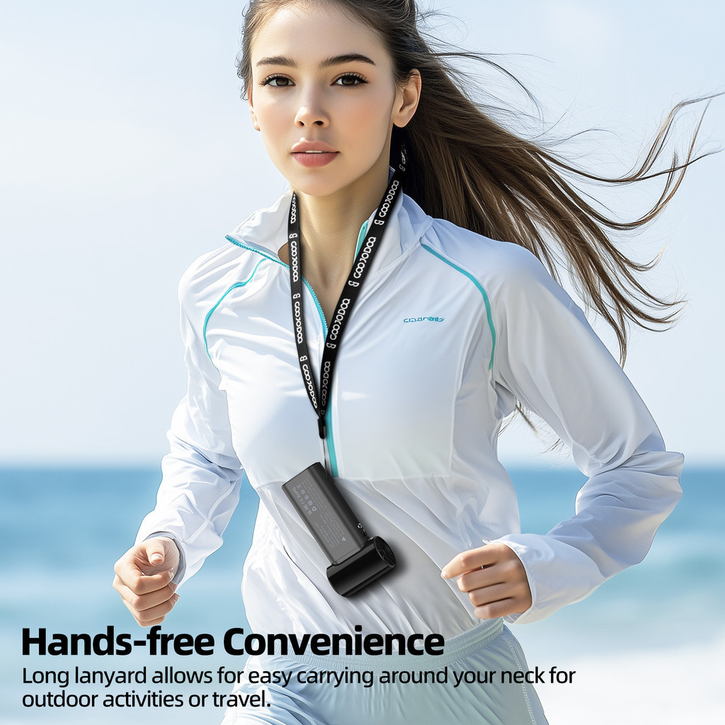 GOOJODOQ Mini Handheld Fan Portable Travel High-speed Turbo Jet Fans ...