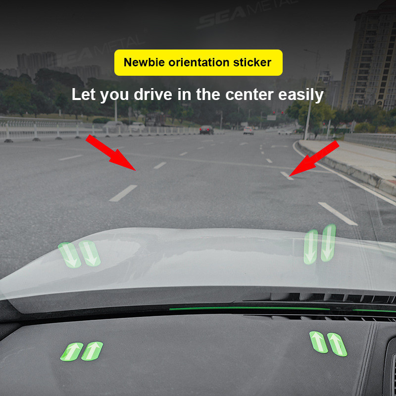 SEAMETAL 8pcs/set Luminous Car Spot Marking Stickers Interior Judgment ...