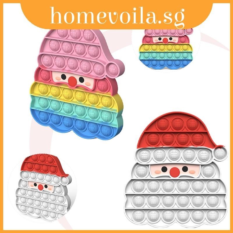Big Santa Colorful Size Pop It Christmas Fidget Toy For Intellectual ...