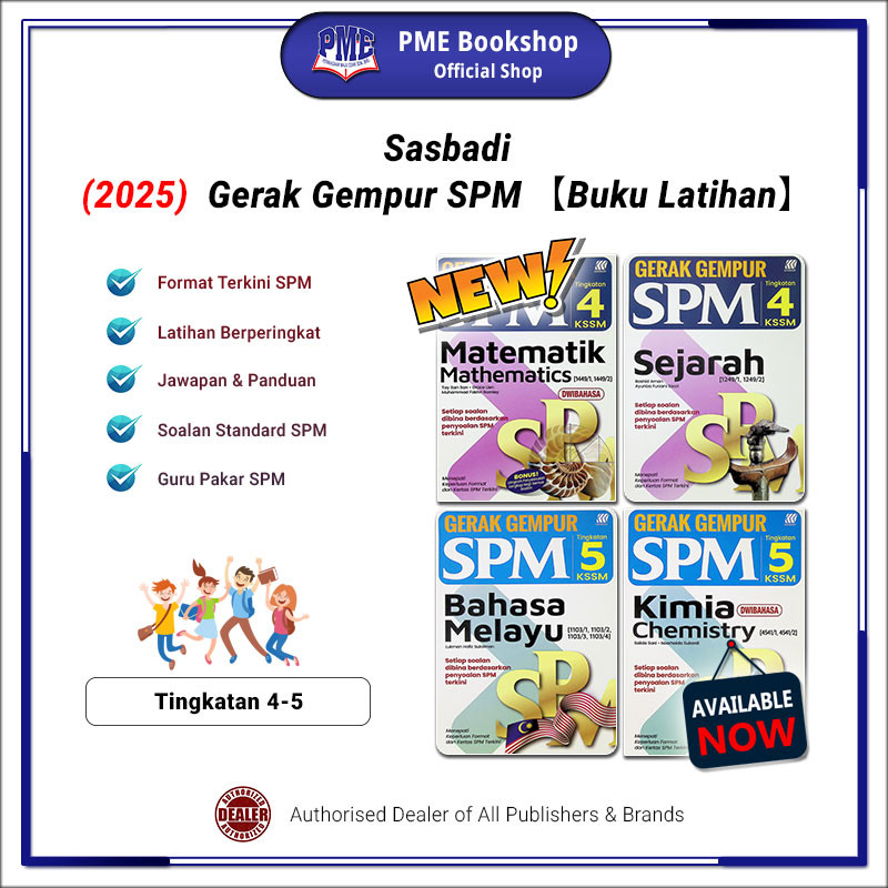 【PME Bookshop】 (2025 Sasbadi Training Book): SPM KSSM Combat Actions ...