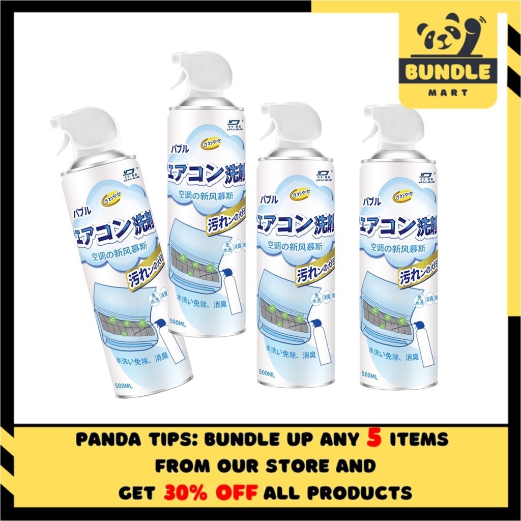 (BundleMart) 500ml Air Conditioner Cleaner Spray Cleaning Foam Cleaning ...